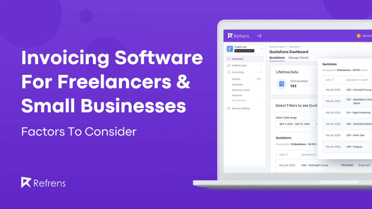 Invoicing Software For Freelancers & Small Businesses: Factors To Consider