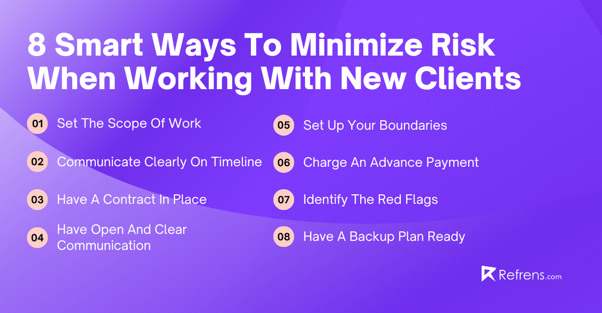 8 Ways To Minimize Risk When Working With New Clients