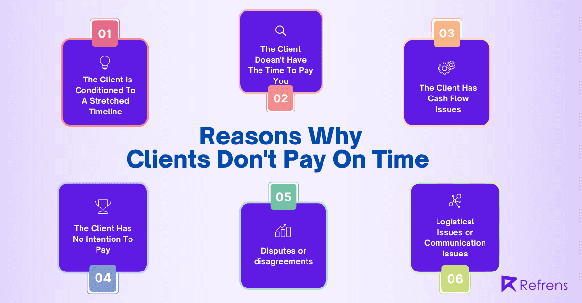 6 Reasons Why Clients Don't Pay On Time And How To Deal With It