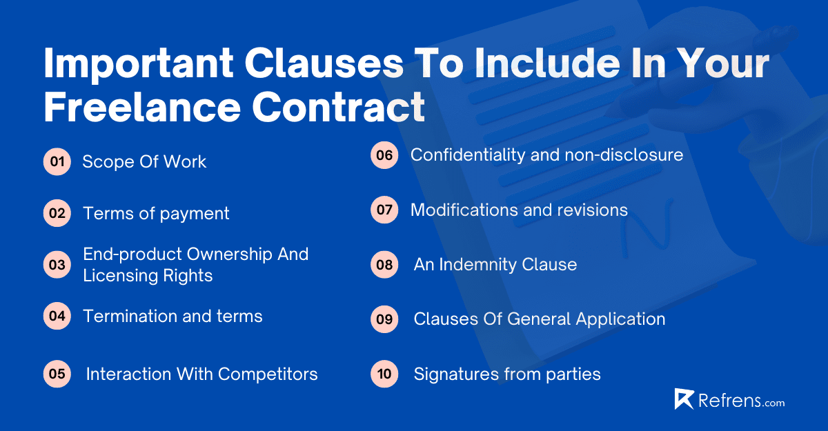 Freelancer Contract: Important Clauses To Include