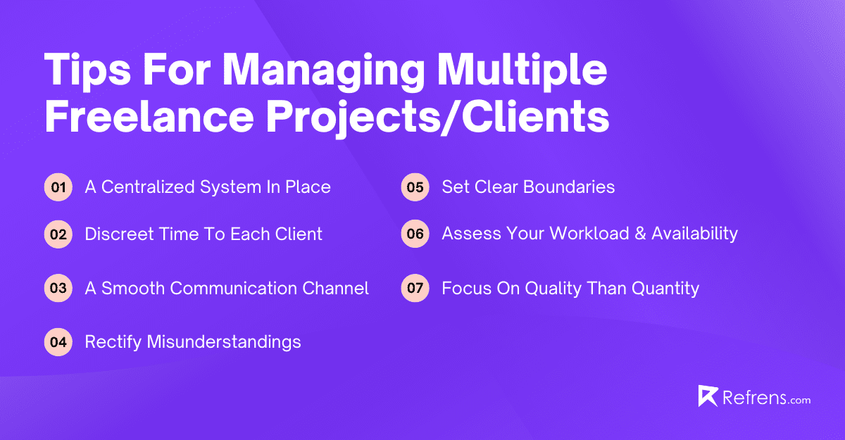 7 Tips For Juggling Multiple Freelance Clients/Projects