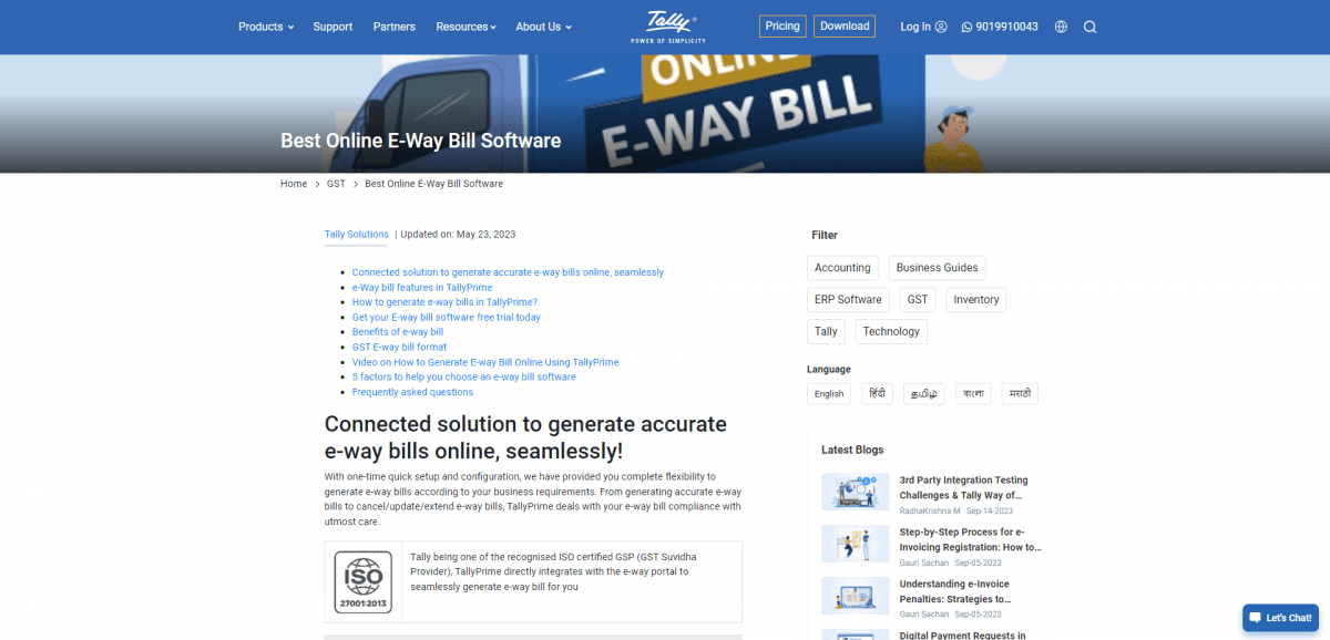 Top 8 e-Way Bill Software (Updated 2024 List)
