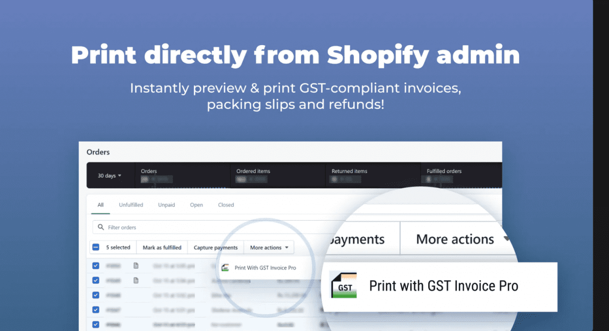 How to a Create GST Invoice in Shopify?
