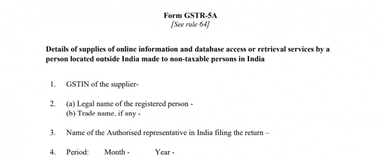 Everything You Need to Know About GSTR 5A